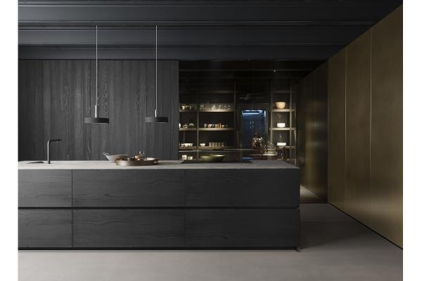 FLY FLOAT de Modulnova, la cocina minimalista de piedra y madera | IM Cocinas y Baños