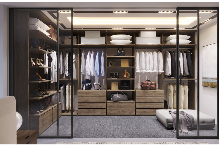 Un vestidor abierto y a medida con Dress Luxury de Saitra | IM Cocinas ...