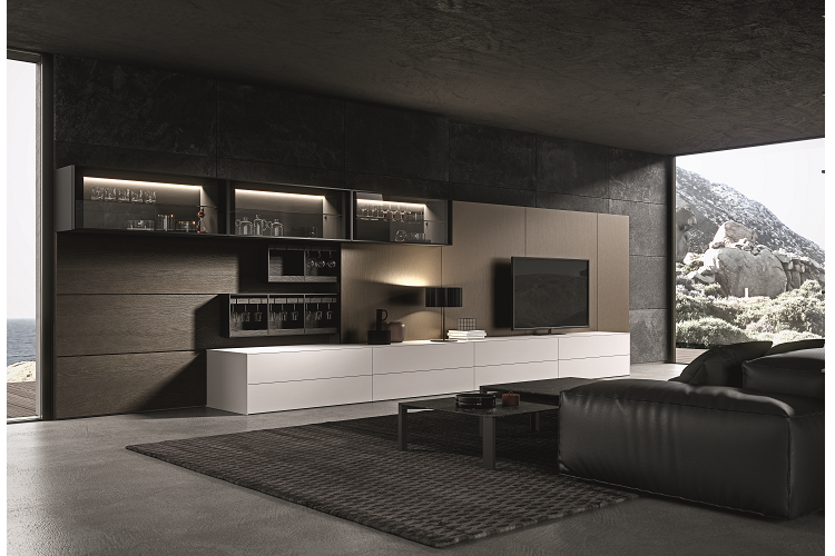 Living MH6 de Modulnova, una composición de volúmenes en equilibrio ...