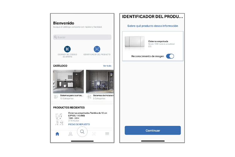 La app `Geberit pro´ facilita el acceso al catálogo online y a los ...